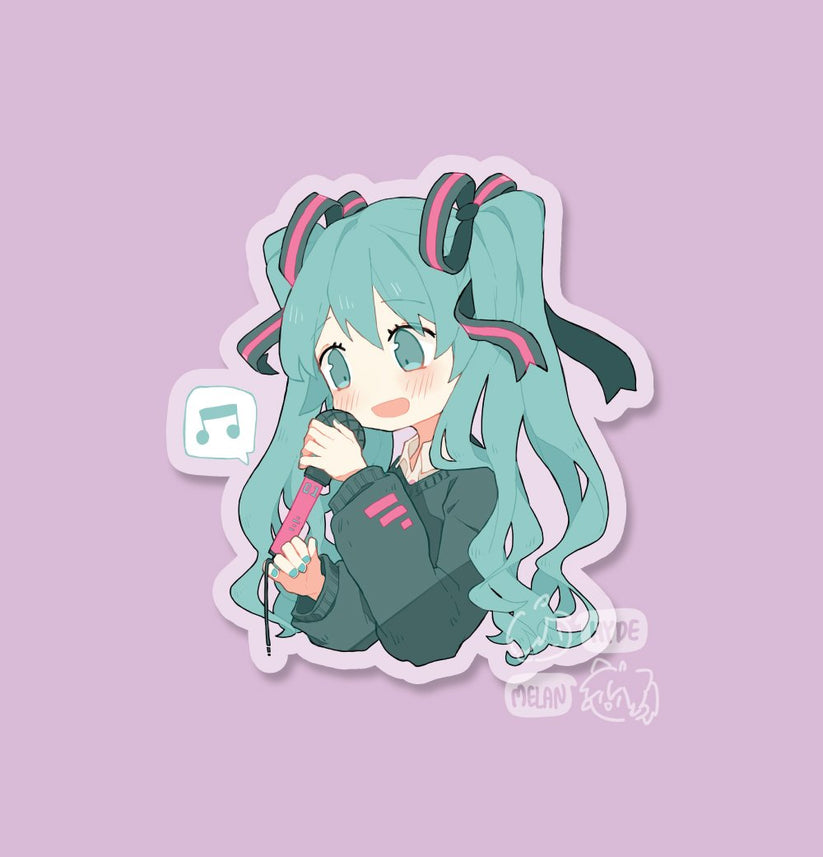 Vocaloid - Hatsune Miku Vinyl Sticker – Hideaway Melon